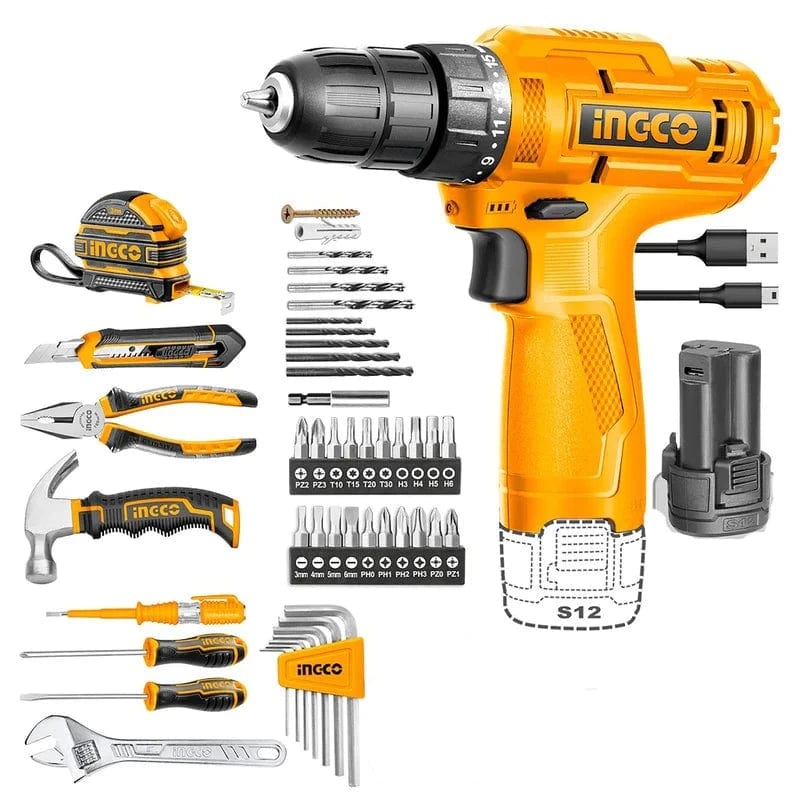 INGCO 89 Pcs Tools set 12V - Nimz power tools