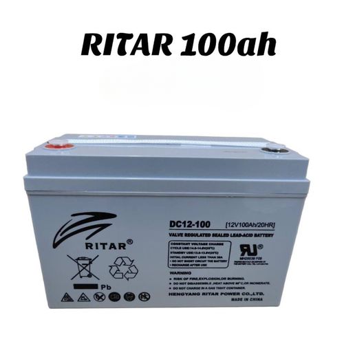 Ritar 100 AH SOLAR BATTERY NON MANTANANCE GEL BATTERY - Nimz power tools