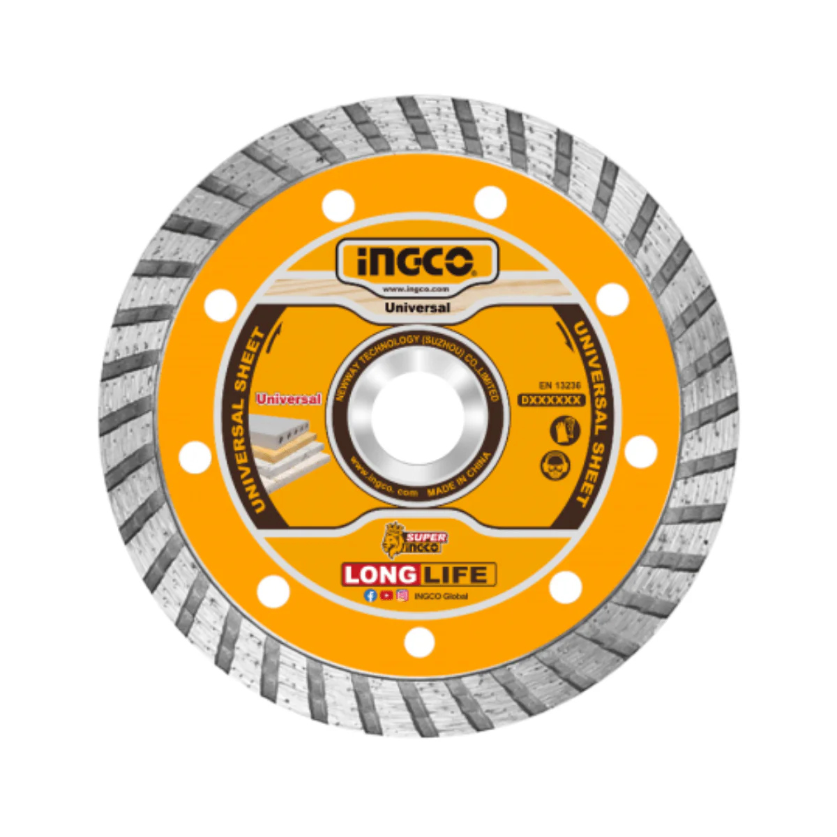 INGCO Turbo diamond disc 180(7"")X22.2mm - Nimz power tools